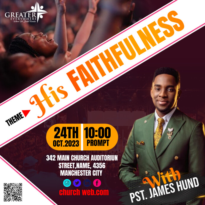 church, concert flyer Template | PosterMyWall