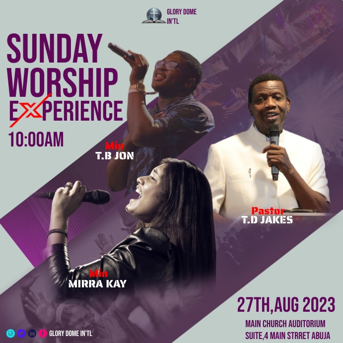 church, concert flyer Template | PosterMyWall