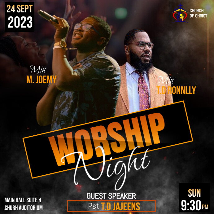 church, concert flyer Template | PosterMyWall