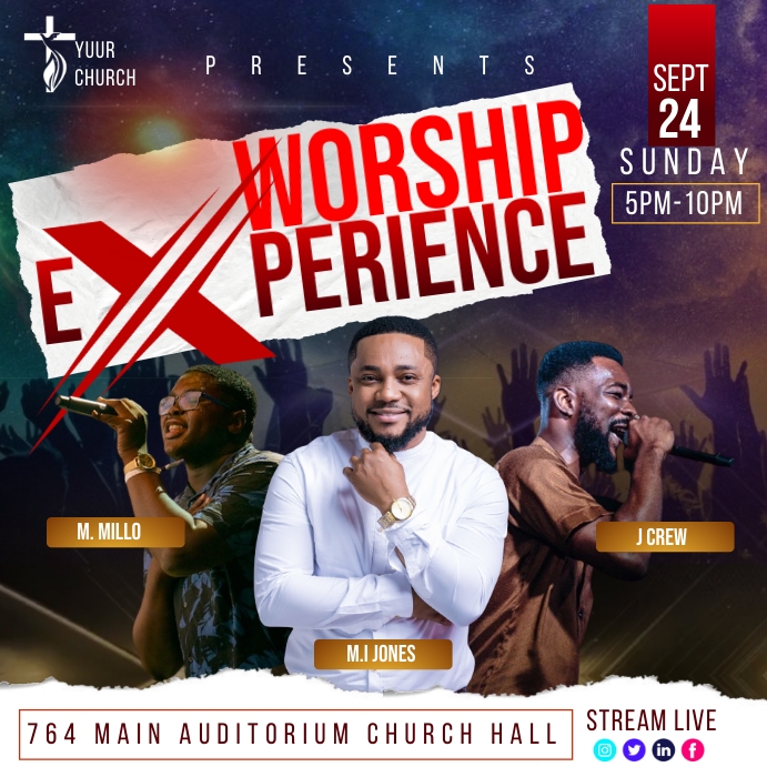 church, concert flyer Template | PosterMyWall