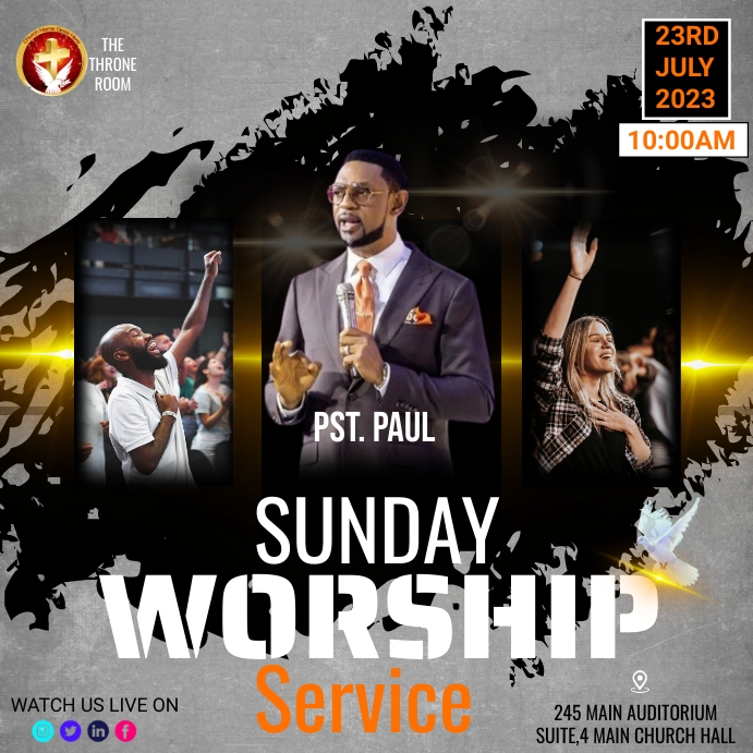 church, concert flyer Template | PosterMyWall