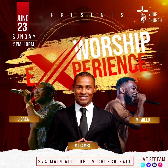 church, concert flyer Template | PosterMyWall