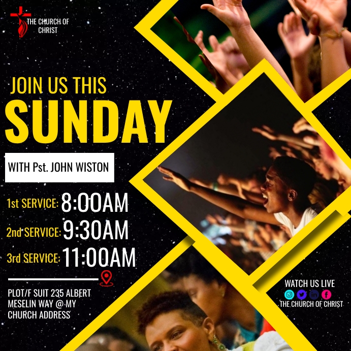 Modèle church, concert flyer | PosterMyWall