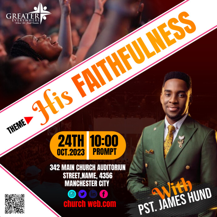 church, concert flyer Template | PosterMyWall