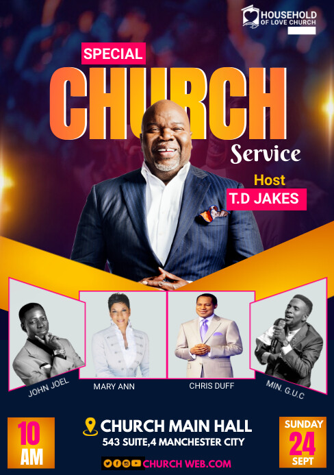 church, concert flyer Template | PosterMyWall