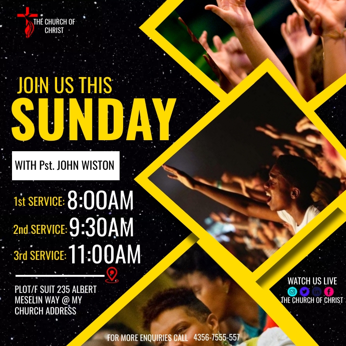 church, concert flyer Template | PosterMyWall