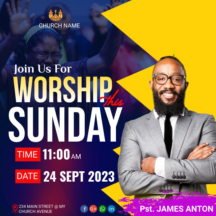 church, concert flyer Template | PosterMyWall