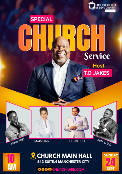 church, concert flyer Template | PosterMyWall