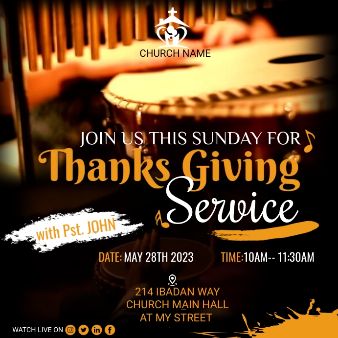 church, concert flyer Template | PosterMyWall