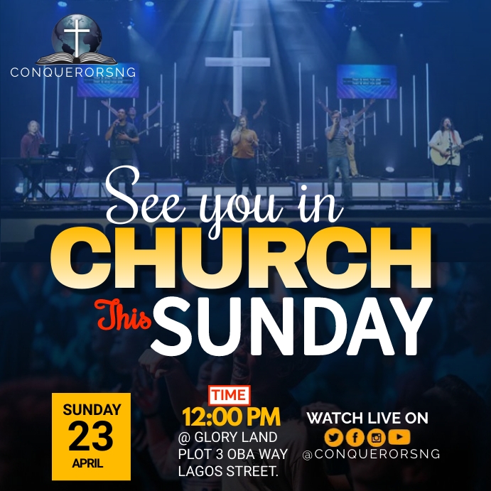 church, concert flyer Template | PosterMyWall