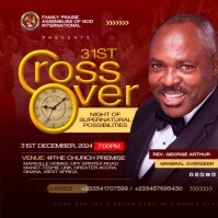 31st crossover church flyer Template | PosterMyWall