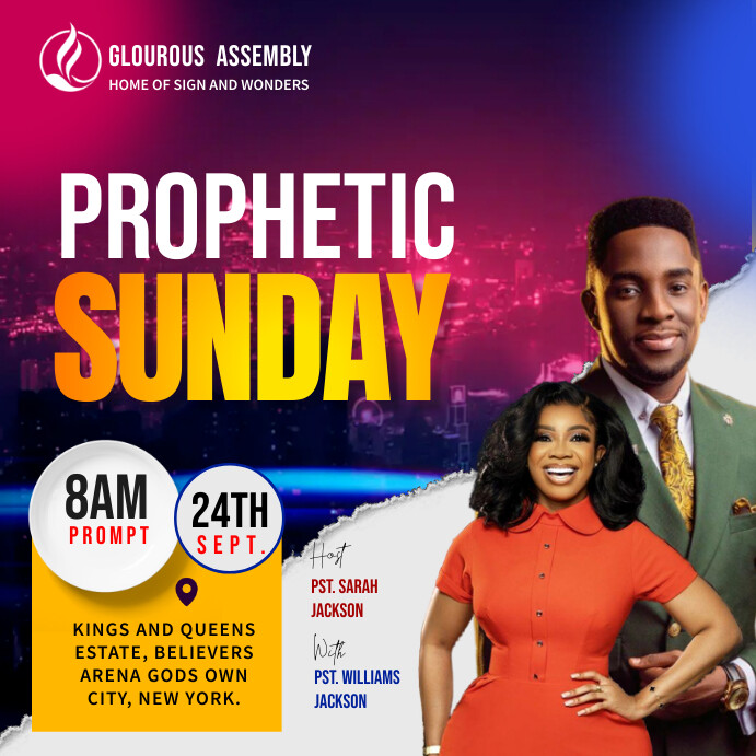 Church, Sunday church service invitation Template | PosterMyWall