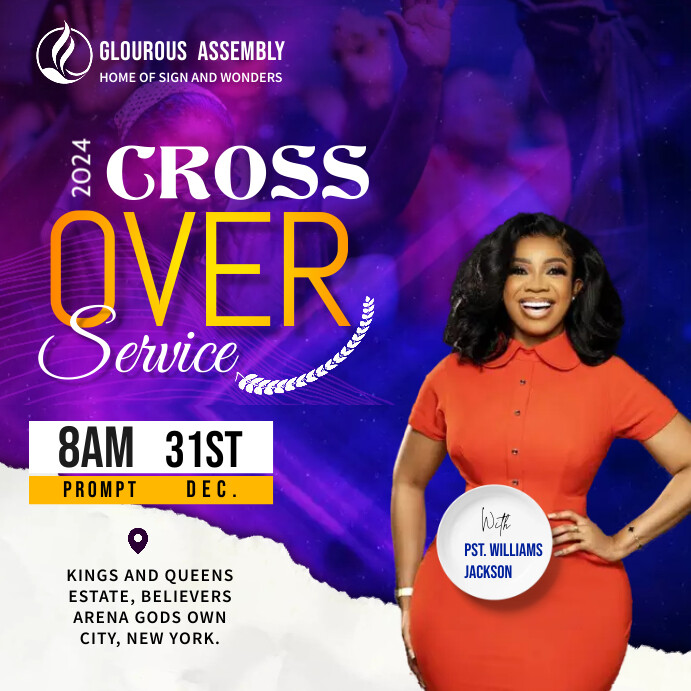 Church, Sunday church service invitation Template | PosterMyWall