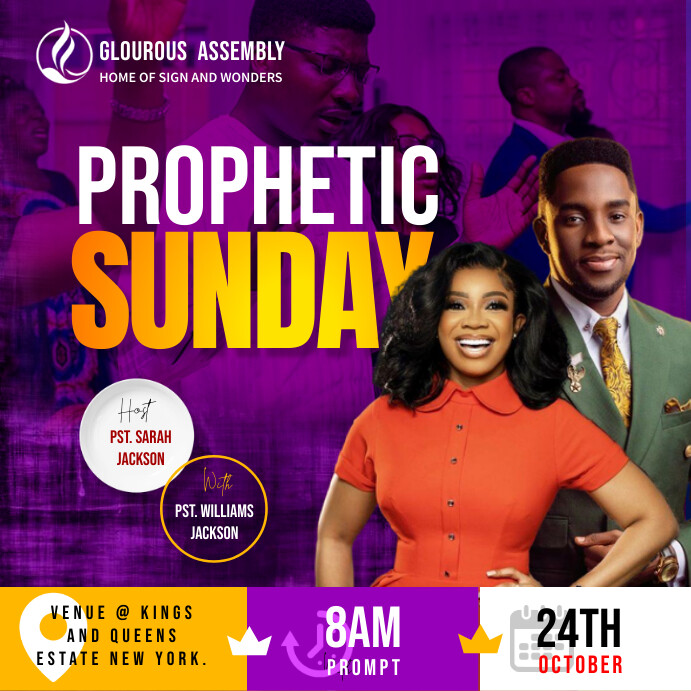Church, Sunday church service invitation fl Template | PosterMyWall