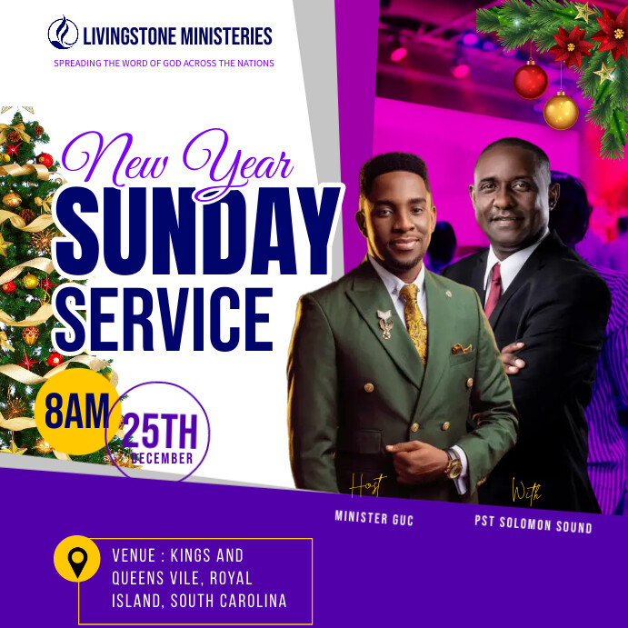 Church, Sunday church service invitation flye Template | PosterMyWall