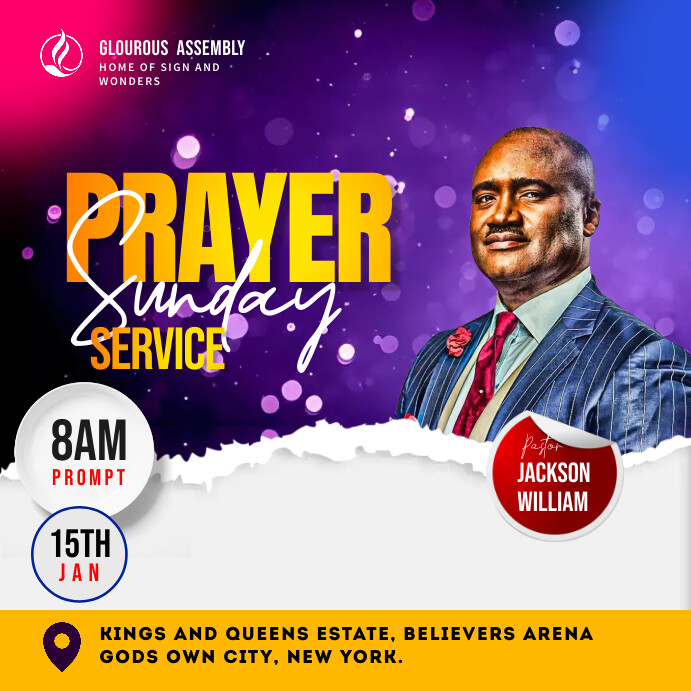 Church, Sunday church service invitation flye Template | PosterMyWall
