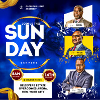 Church, Sunday church service invitation flye Template | PosterMyWall