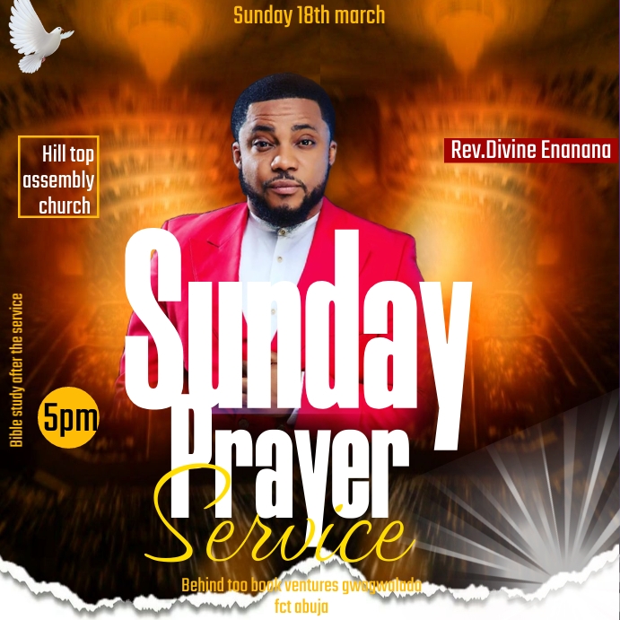 Church, Sunday church service invitation flye Template | PosterMyWall