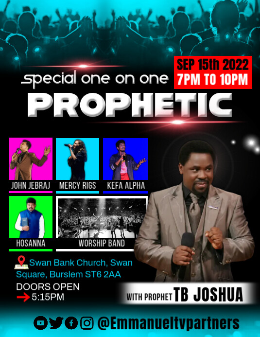 church, sunday service,worship,prophetic Template | PosterMyWall