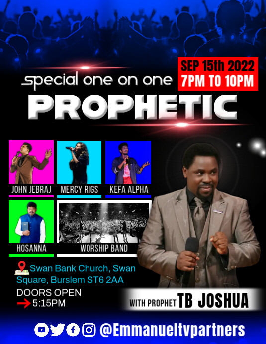 church, sunday service,worship,prophetic Template | PosterMyWall