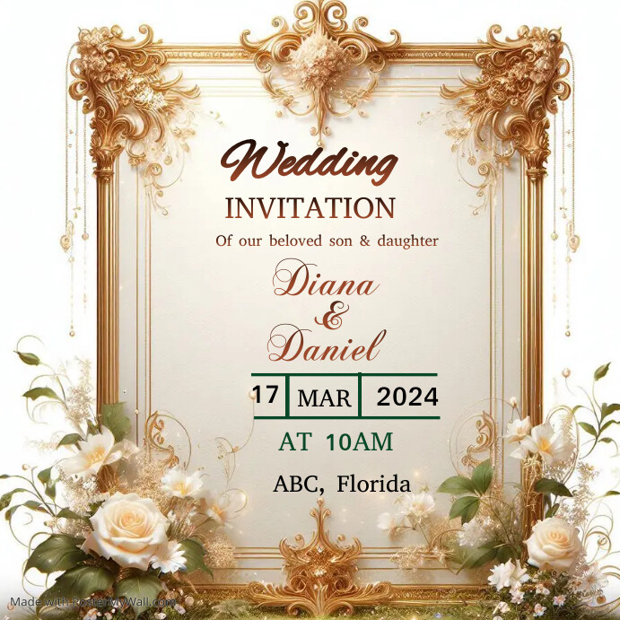 Church, wedding invitation Template | PosterMyWall