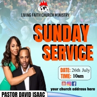 Blue Church Inauguration Instagram Post Template | PosterMyWall