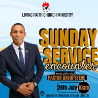 Blue Church Inauguration Instagram Post Template | PosterMyWall