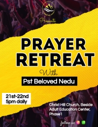 Yellow Gradient Church Flyer A4 Template | PosterMyWall