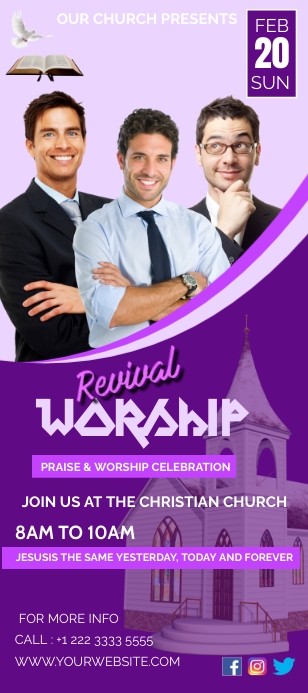church activities schedule poster template | PosterMyWall