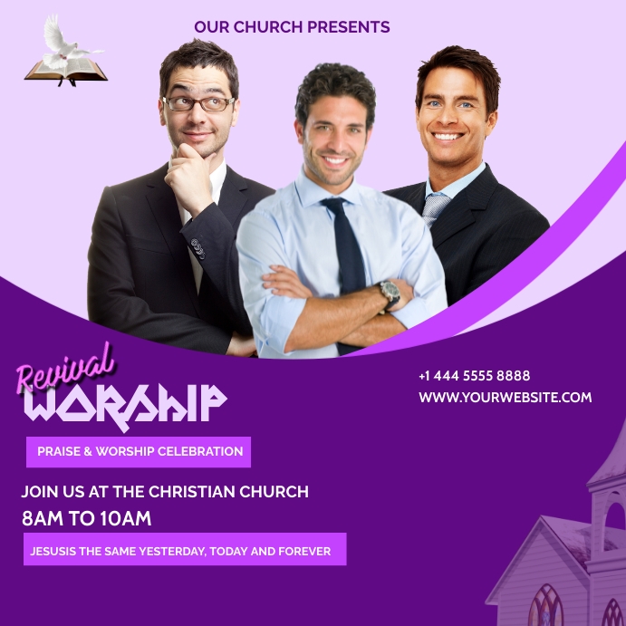 Copy of church activities schedule poster template | PosterMyWall