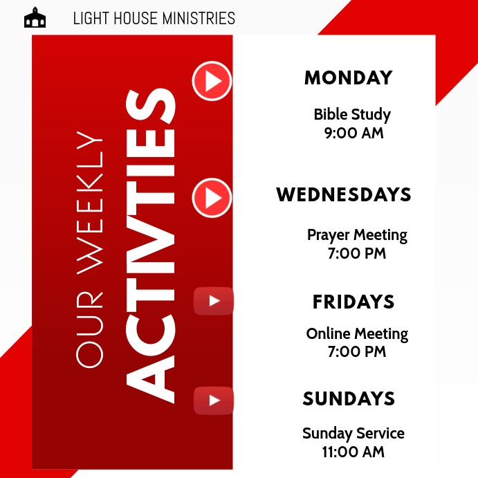 church actvities Template | PosterMyWall