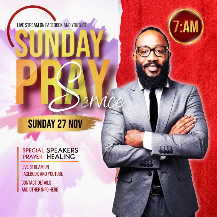 church ad sunday service design template | PosterMyWall
