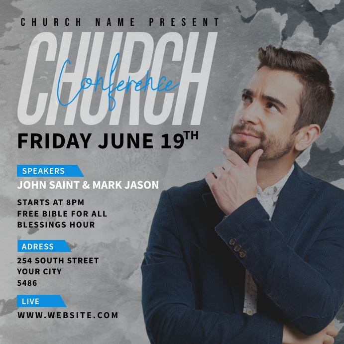 Church Ads Template | PosterMyWall