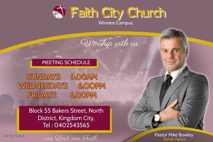 Plantilla de church advert | PosterMyWall