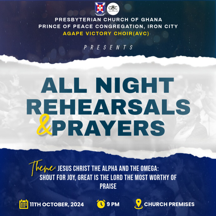 Church All Night Template | PosterMyWall