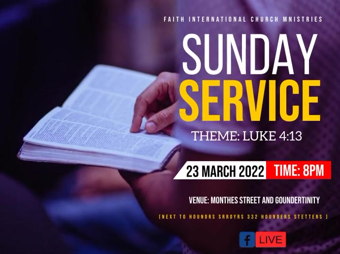 church animation poster template | PosterMyWall