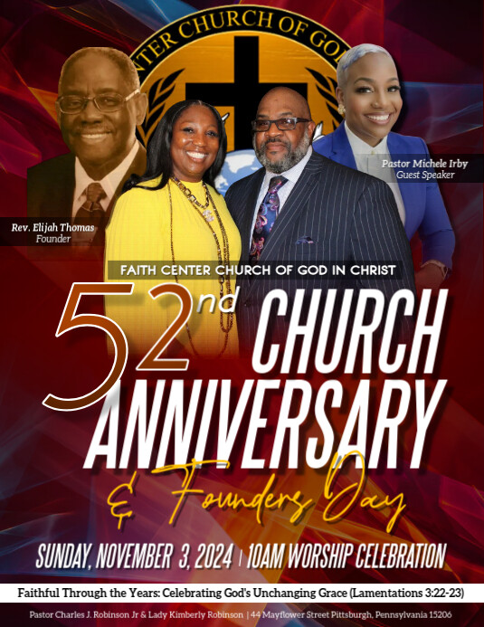 Copy of Church Anniversary and Founders Day | PosterMyWall