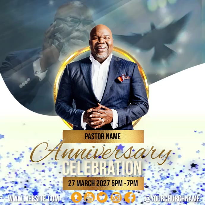 Church Anniversary CELEBRATION Event Template | PosterMyWall