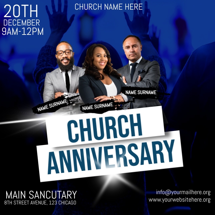 church anniversary Template | PosterMyWall