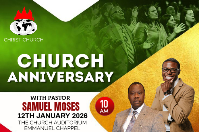 CHURCH ANNIVERSARY Template | PosterMyWall