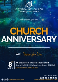 Church anniversary Template | PosterMyWall