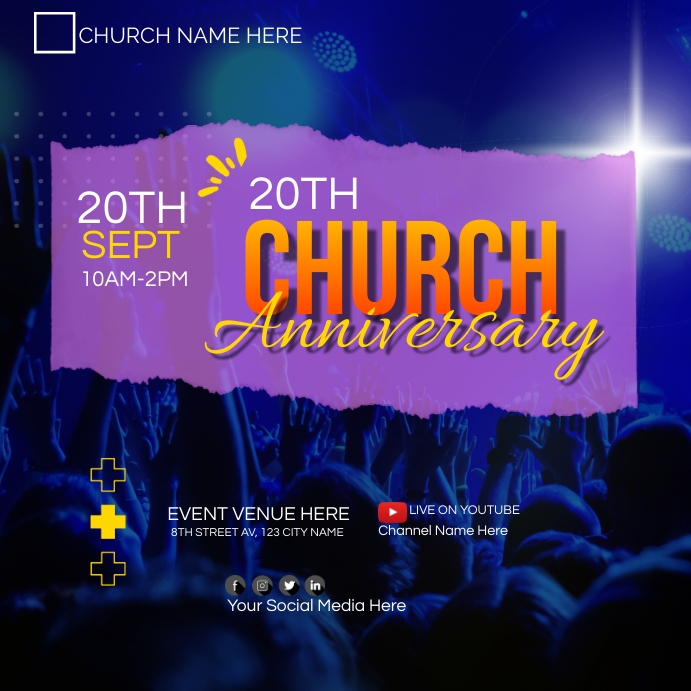 Copy of church anniversary | PosterMyWall