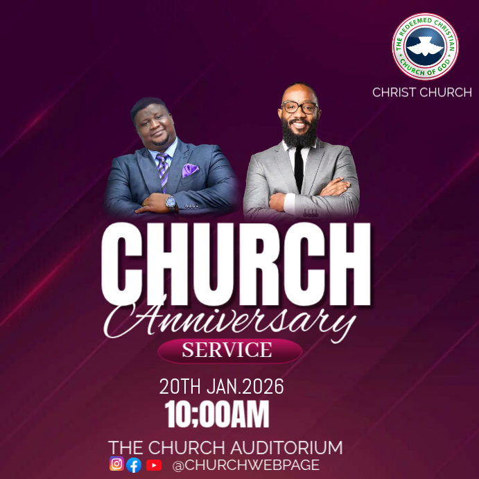 CHURCH ANNIVERSARY Template | PosterMyWall