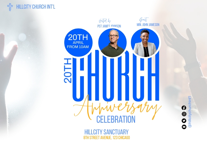 church anniversary Template | PosterMyWall