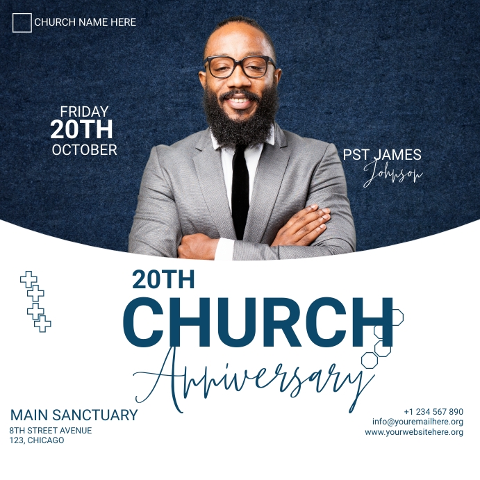 church anniversary Template | PosterMyWall
