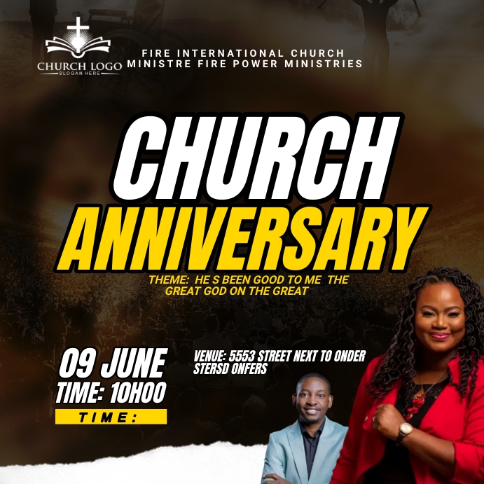 Plantilla de CHURCH ANNIVERSARY | PosterMyWall