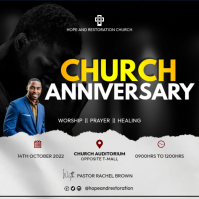 Church Anniversary template | PosterMyWall
