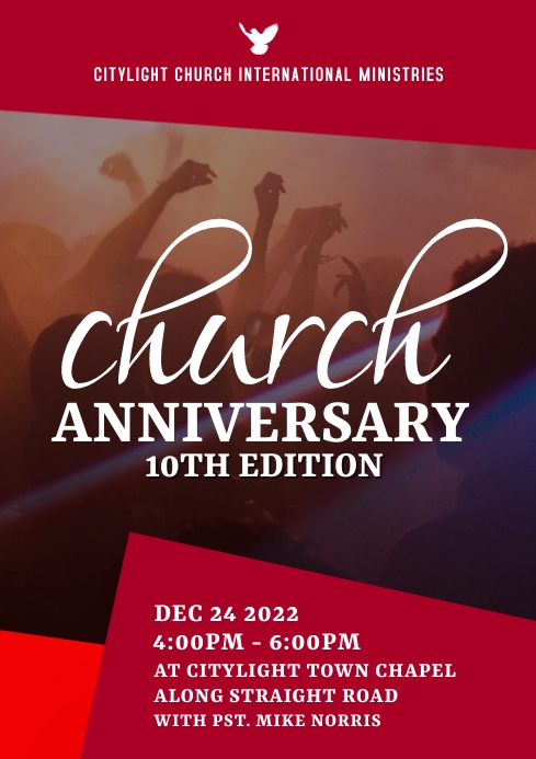 church anniversary flyer template | PosterMyWall
