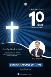 church anniversary poster Template | PosterMyWall