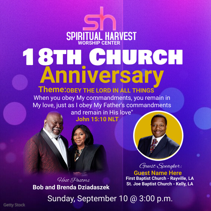 church anniversary service Template | PosterMyWall